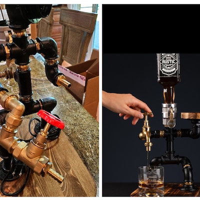 Pipeman Desk Lamp, Robot Lamp, Home Decor, Gift for Him, Edison ...