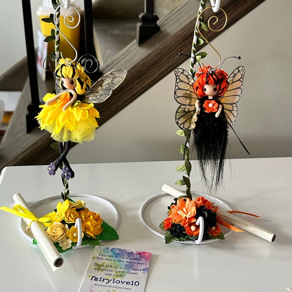 Decorative Fairy Display Stand, Floral Ornament Stand, Fairy Stand ...