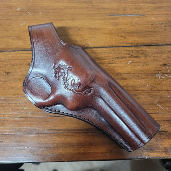 Colt Revolver Holster, Leather Cross Draw Holster Fits Colt Python-colt ...
