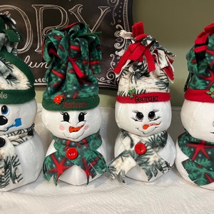 Greenies Snowman/snowballs With Pattern - Etsy