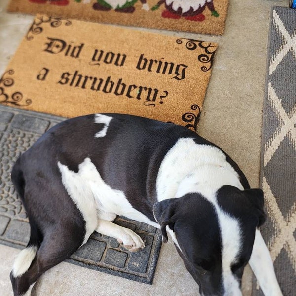 Did You Bring A Shrubbery, Medieval Knights Welcome Doormat - Etsy