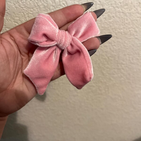 Pink Checkered Bow, Pink Checker Bow, Hot Pink Spring Summer Bow, Vans ...