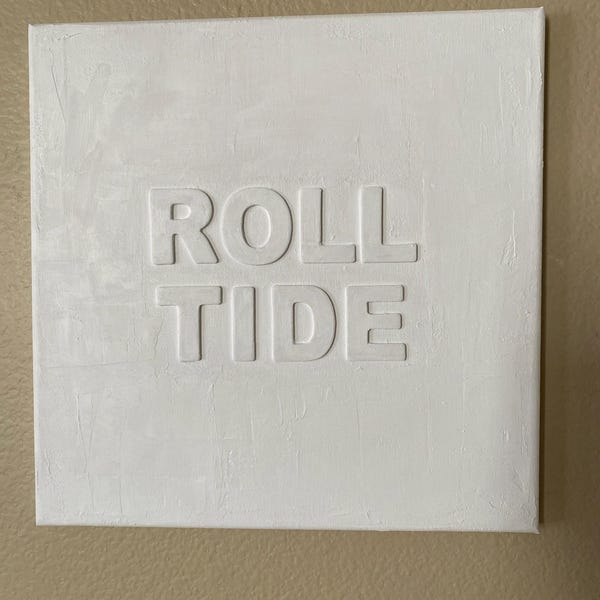 Custom Block Letter Canvas, Dorm Room Decor, Custom Wall Decor, College ...
