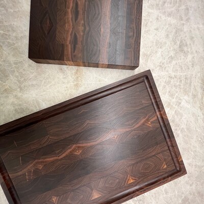 Large Walnut End Grain Cutting Board Butcher Block, Manly Cutting Board ...
