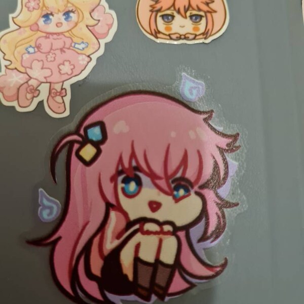 Cute Anime Chibi Clear Transparent Stickers - Etsy