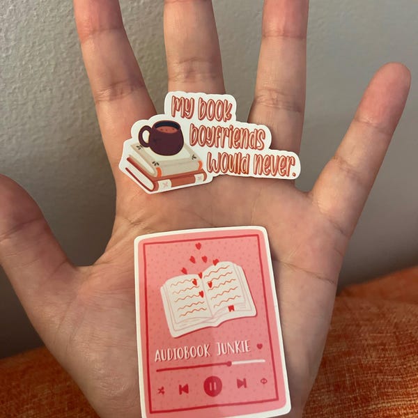 Audiobook Junkie Sticker, Bookish Merch and Accessories, Gift, Kindle ...