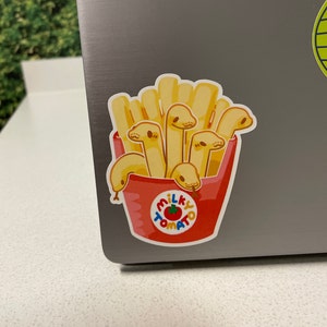 Snake Snack Fast Food Waterproof Sticker Set - Etsy