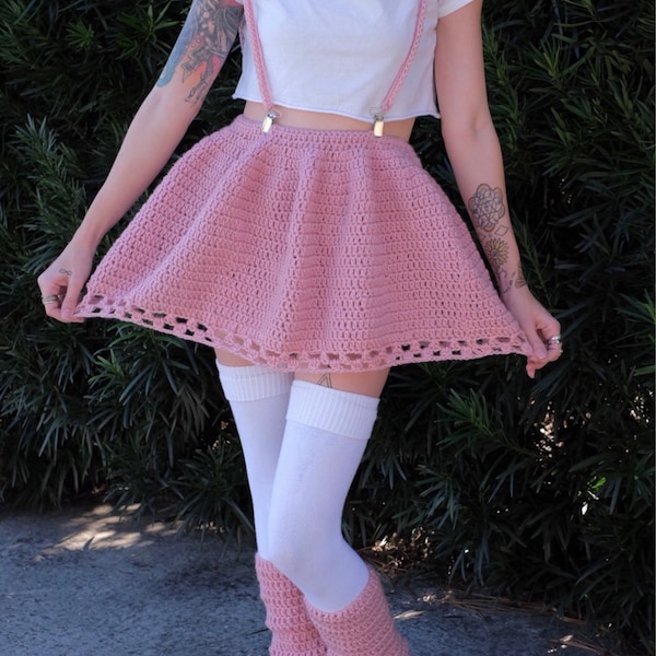 The Kalese Crochet Suspender Skirt Pattern. Digital Download. - Etsy