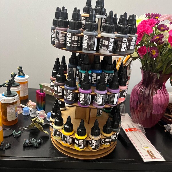Rotating Paint Rack - for 22ml Pro Acryl Paints - Etsy