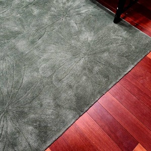 Neutral Colors, Modern Checked Pattern, Tufted Wool Area Rug for ...