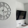 48 Inch Special Edition Metal Large Wall Clock, Rustic Oversized Wall ...
