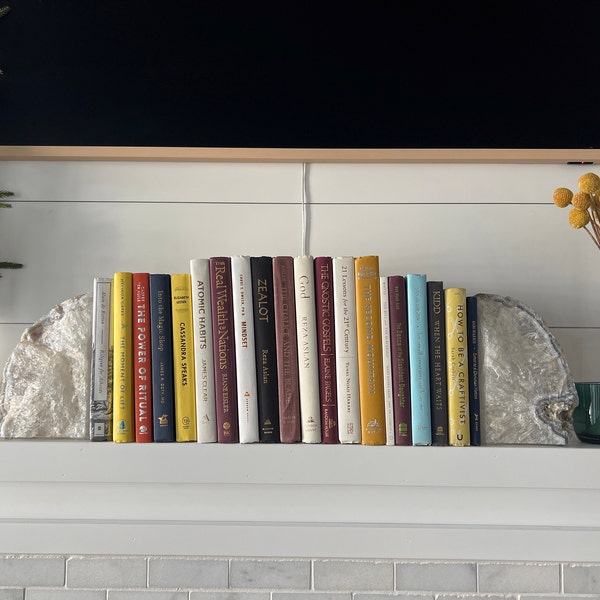 Natural Agate Geode Book Ends - 2 to 9 Lbs - Brazilian Agate Crystal ...