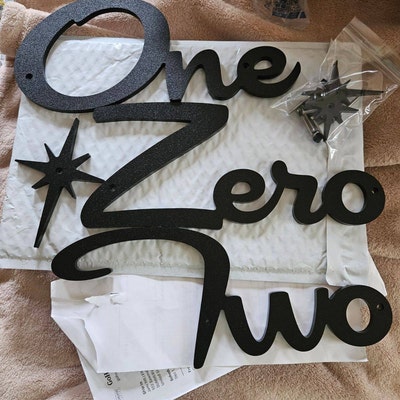 6 Inch Modern House Numbers Letters - Etsy