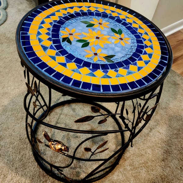Mosaic Table- Made to Order - Etsy