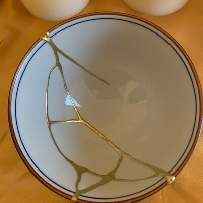 Include Wood Stand-kintsugi Gifts, Kintsugi Bowl, Japanese Art in ...