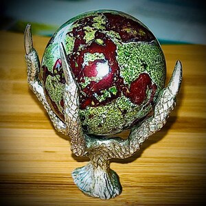 Pewter PHOENIX Rising From Flames With Red Crystal Accents - Etsy