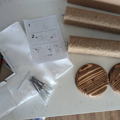 Set Cat 6 Steps With Rope, Cat Furniture, Cat Shelves, Cat Shelf, Cat ...