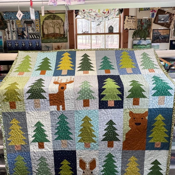 Lookout Tree & Animal Quilt Kit: Lap Size, Elizabeth Hartman Pattern - Etsy
