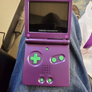 Gameboy Advance SP Transparent Purple IPS V2 - Etsy