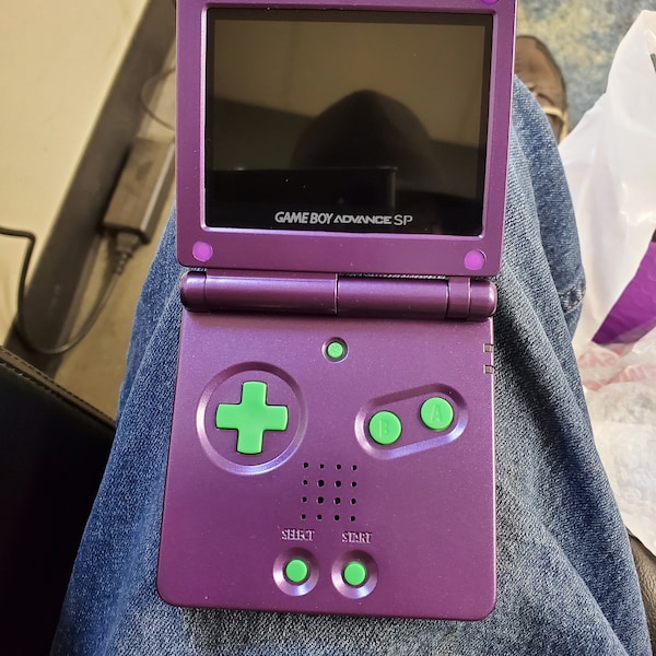 Gameboy Advance SP Transparent Purple IPS V2 - Etsy