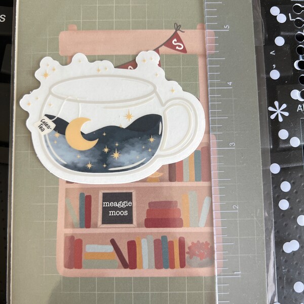 Celes-tea Celestial Tea Cup Waterproof Sticker | Galaxy Kindle and ...