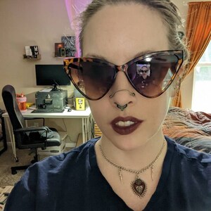 Skull Moth Ring for Septum & Daith Piercings Death's Head - Etsy