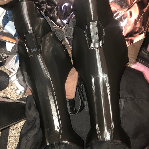 Sci-fi Soldier Space Marine Superhero Leg Armor With Straps Cosplay ...