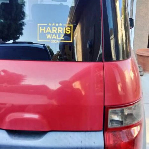 Harris Walz 2024 Vinyl Window Decal / Sticker / Label - Kamala Harris ...