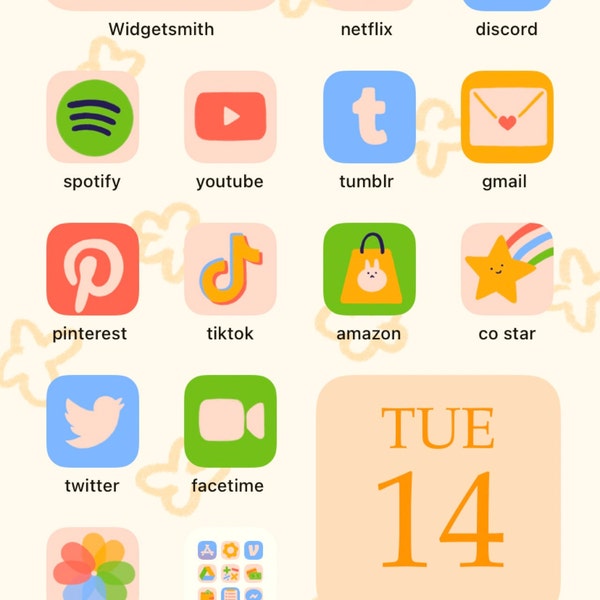 Cute Animals App Icon Set (ios 18 & Android) - Etsy