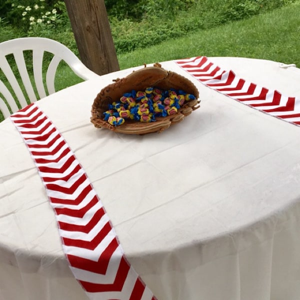 Baseball Party Decor Our ORIGINAL Baseball Ribbon Party Decor Themed ...