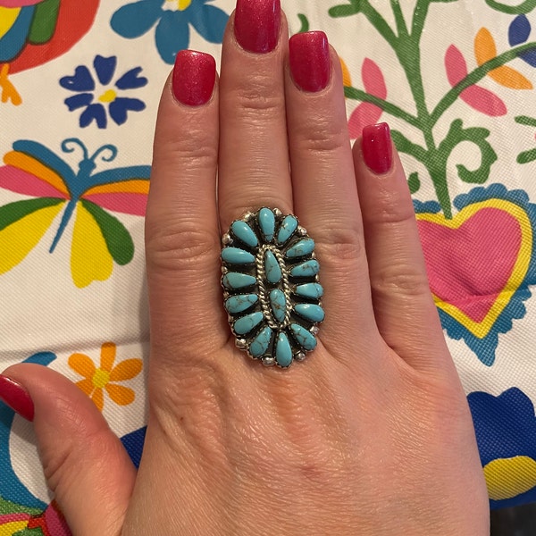 Bola Tie With Mohave Turquoise Stones and Sterling Silver Turquoise ...