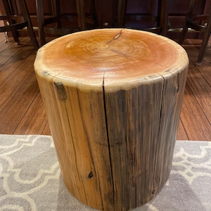 Cedar Stump Side/end Table - Etsy