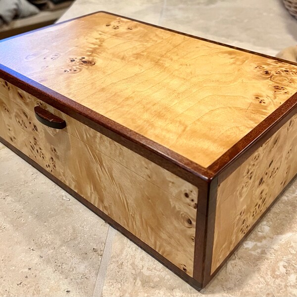 Classic Walnut Lap Desk, Wood Writing Slope, Wood Writing Box, Large ...