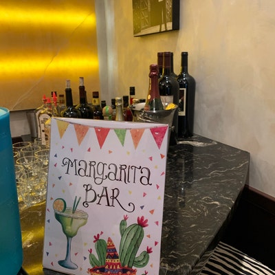 Fiesta Bar Menu Template, Cinco De Mayo Editable Cocktail Template ...