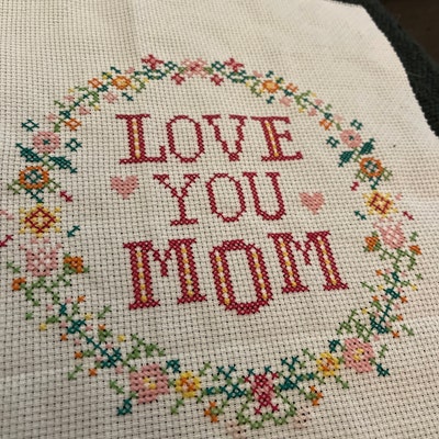 Mom Cross Stitch Pattern, Modern Cross Stitch, Mum Cross Stitch ...