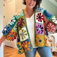 Crochet Pattern, Crochet Geometry Kaleidoscope Jacket PDF Pattern ...
