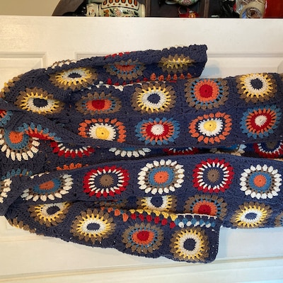 US & NL Crochet Pattern Weed Leaf Hexa Cardi by Annah Haakt Hexagon ...