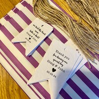 Small Personalised Gift Tags Mini Name Tags Rustic Labels Favour Tags ...