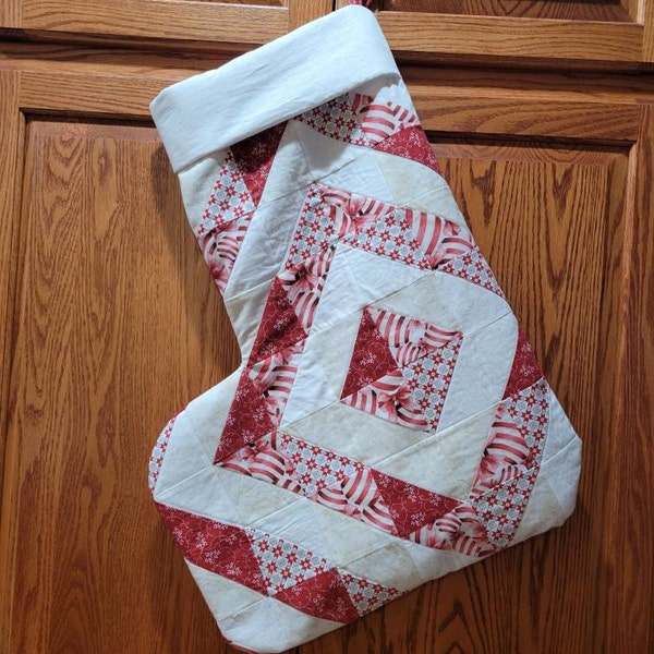 Patchwork Christmas Stocking - PDF Pattern - Etsy