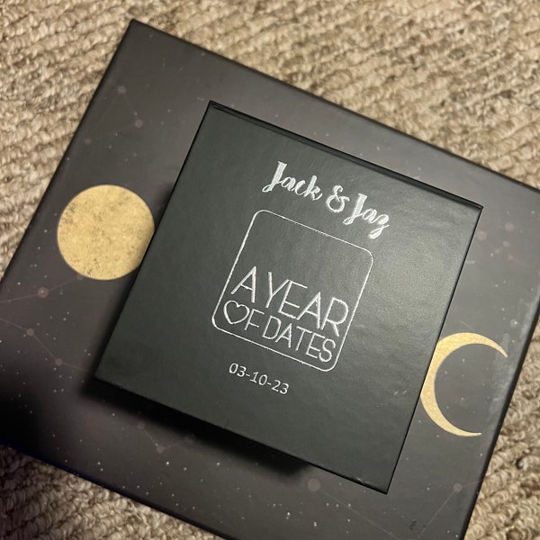 A Year of Dates A Date Night Box With Sealed Date Ideas, Perfect Paper ...