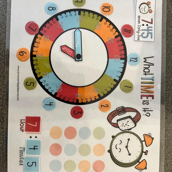 Life Skills for Kids Printable Bundle, Learn to Tell Time, Phone Number ...