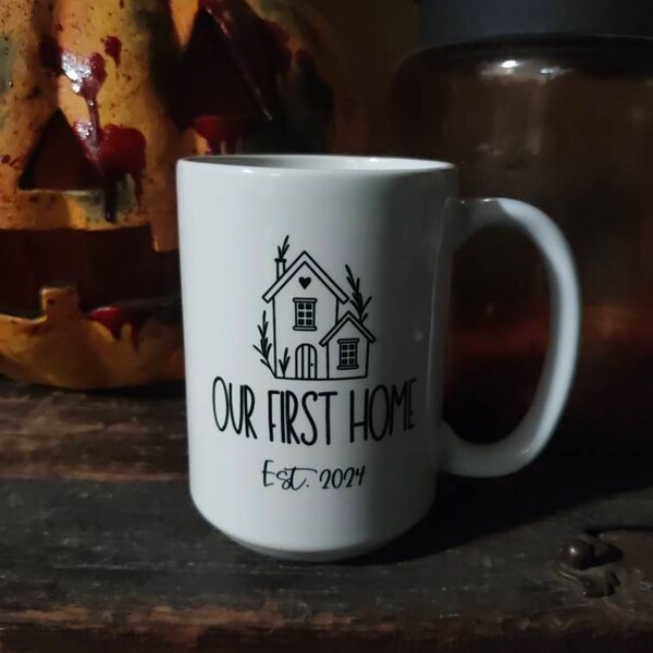 Our First Home Mug, Homeowners Gift, New Home Mug, First House Gift ...