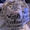Girls Weekend Survival Kit, Hangover Kit Bags, Bachelorette Party, Girl ...