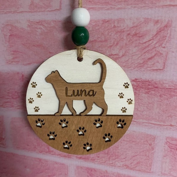 Cat Ornament SVG Bundle | Glowforge Ornament Files | Cat Ornaments SVG ...