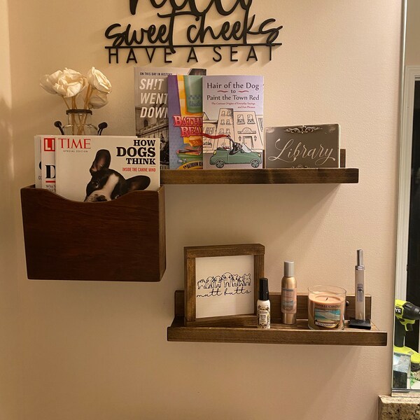 Library Sign, Bookshelf Decor, Book Lover Gift, Home Library Wood Sign ...