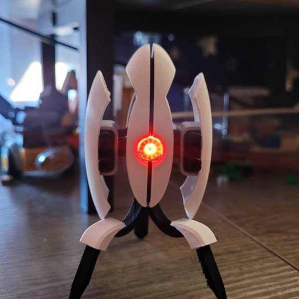 Sentry Turret From Portal - 3D Printed Model With LED Lighting - Video ...