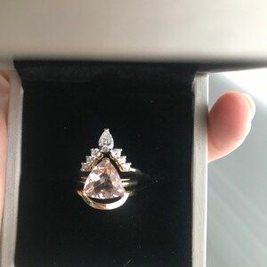 Square Shaped Curved Wedding Band Contour Teardrop Simulant - Etsy