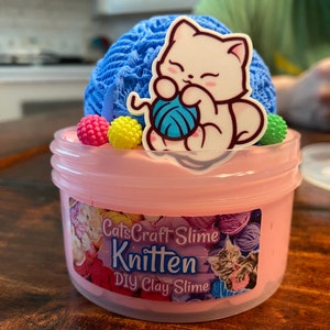 Thick Glossy Slime meow Milk Cereal SCENTED ASMR - Etsy