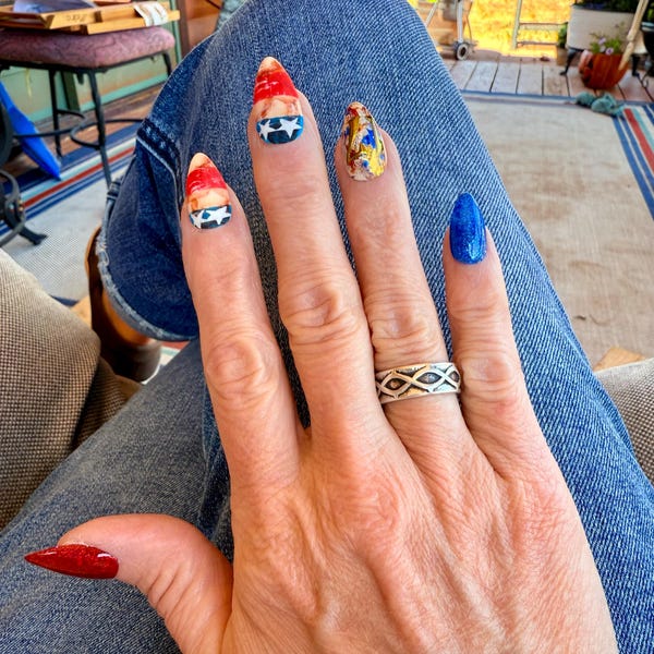 1776 Press on Nails | 4th of July Nails | USA Flag Independence Day ...