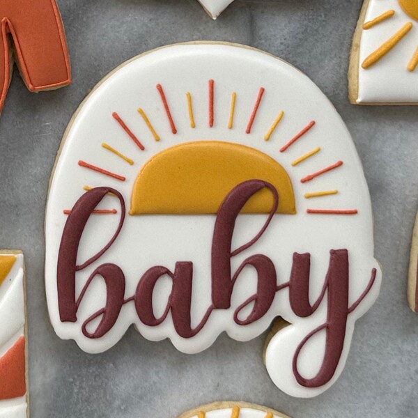 Boho Baby Sun Cookie Cutter - 3D Printed Cookie Cutter - Etsy